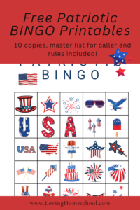 Free Patriotic BINGO Printables - LovingHomeschool.com