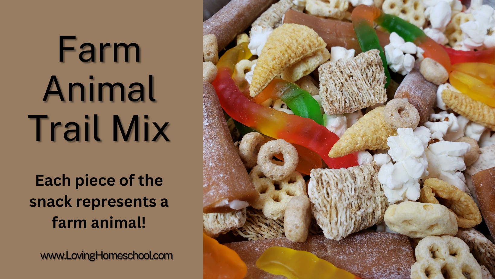 Farm Animal Trail Mix - LovingHomeschool.com